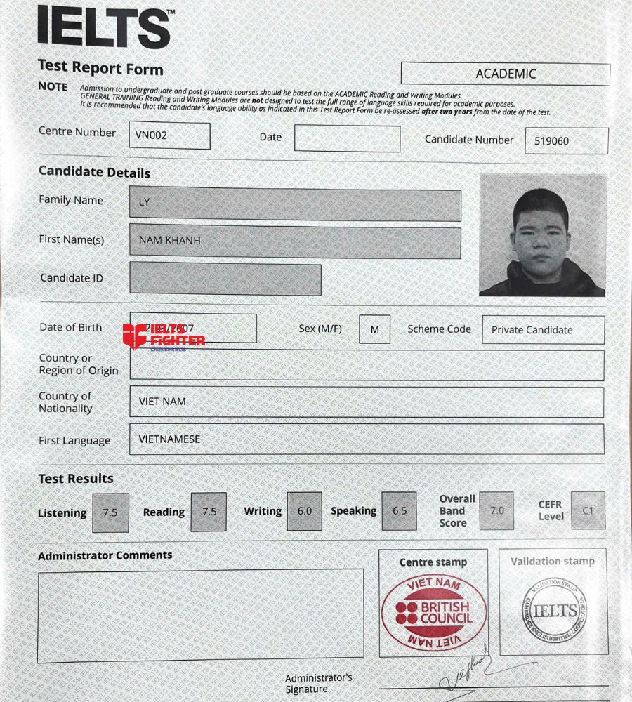 Cách học 7.0-7.5 IELTS từ học viên IELTS Fighter Xuân La