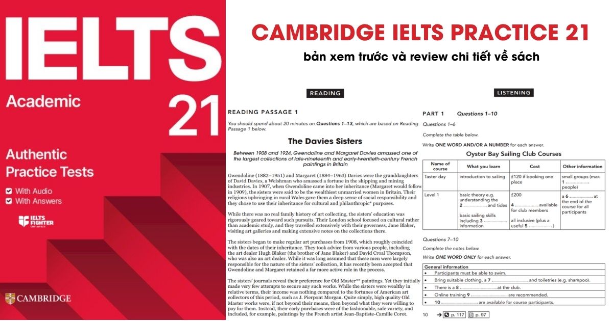 Review Cambridge IELTS 21 (pdf + audio) - Sách luyện đề mới nhất 2026